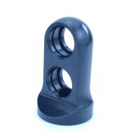 China Custom Precision CNC Machining Anodizing Black Aluminum Parts with Black Powder Coating for sale