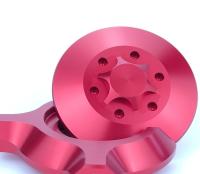 China Metal Casting Machinery for Custom OEM Die Casting Aluminum Red Anodizing Motor Parts for sale