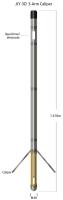 China 40 - 300mm 1.5% F.S Software Controlled 3 Arm Caliper Probe for sale