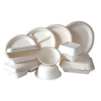 China Bagasse Plates Round Sugarcane Disposable Plates for sale