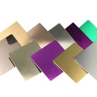 China Rose Gold 304 Mirror Stainless Steel Sheet Hairline Colored Black for sale