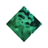 China Green Large Water Ripple Stainless Steel Sheet Decorative Wall Panel Wear Resistance Plates for sale