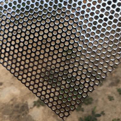 China Mill Edge Decorative Stainless Steel Sheet 0.12 Inch Hole Metal Mesh Sheet for sale