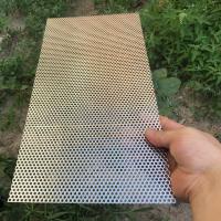 China Mill Edge Decorative Stainless Steel Sheet 0.12 Inch Hole Metal Mesh Sheet for sale