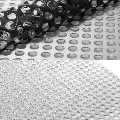 China Silver Decorative Stainless Steel Sheet SS 430 Round Hole Metal Plate for sale