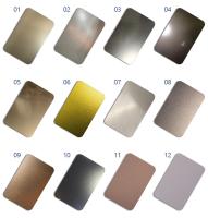China Black Bead Blasted Decorative Metal Sheets 4x8ft 1219mm Width for sale