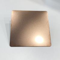 China Modern Decorative Wall Plates Sandblasted Color Stainless Steel Sheet For Hotel for sale