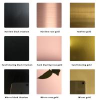 China CE Titanium Blue Mirror Finish Stainless Steel Sheet 4x8 Gray Color for sale