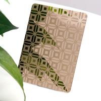 China Etched Finished Decorative Stainless Steel Sheet 316 Pvd Color Coating Ss Plate for sale