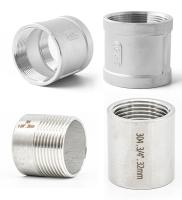 China NPT Thread Stainless Steel Pipe Fittings Forged 304 Stainless Steel Coupling for sale