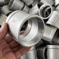 China 1/4 Inches Stainless Steel Pipe Fittings ANSI Standard Metal Coupling for sale
