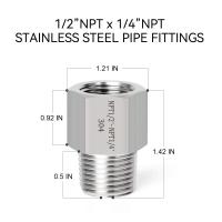 China Round Stainless Steel Pipe Fittings NPT Reducing Cast Pipe Adapter Fitting for sale