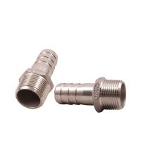 China 316 Sanitary Stainless Steel Pipe Fittings NPT BSP Ss Hose Nipple 304 for sale