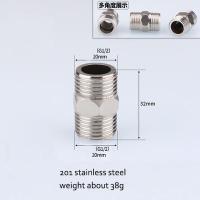 China Size 10mm Stainless Steel Pipe Fittings 201 Threaded T Pipe Fitting for sale