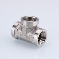 China Size 10mm Stainless Steel Pipe Fittings 201 Threaded T Pipe Fitting for sale