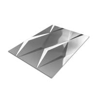 China 304 3D Hammer Decorative Stainless Steel Sheet Water Ripple 8000mm Length for sale