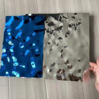 China SS 304 Water Ripple Decorative Stainless Steel Sheet PVD Colour Stainless Steel Plate for sale