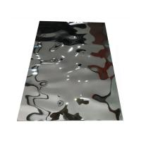 China Colorful Water Ripples Decorative Gold Stainless Steel Sheet 304 Metal Wall Panel for sale