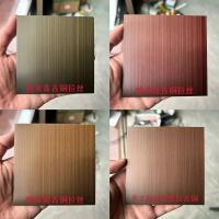 China 304 Ti Finish Stainless Steel Sheet 4X8 Colored Decorative Metal Ss Sheets for sale