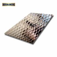 China BA 0-3mm Ss304 Hammered Stainless Steel Sheet Decorative Metal Plate for sale