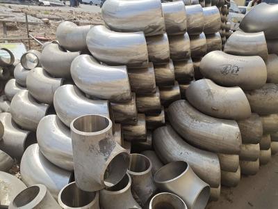China Sch5 Stainless Steel Pipe Fittings NPS Thread 90/180 Degree Pipe Elbow for sale
