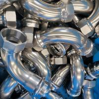 China 304 316 Stainless Steel Pipe Fittings Sanitary Elbow NPT Coupling Fittings for sale