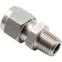 China 316 Stainless Steel 3/8 Inch Npt 1/2 Compression Fitting Swagelok Male Coupler Parker Fitting for sale