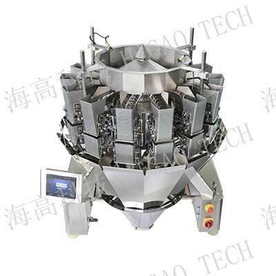 China Automatic Weighing Filling Packing Machine Gummy Candy 14 Head Weigher SUS316L for sale