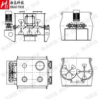 China Non Gravity Powder Ribbon Mixer DPM SUS304 Organic Protein Powder Mixer Machine for sale
