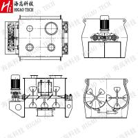 China 100L Non Gravity Dual Shaft Mixer Modified Chemical Powder Mixing Machine for sale