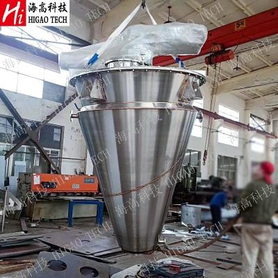China 316L Vertical Conical Ribbon Blender 5000L Double Conical Powder Mixer for sale