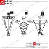 China Powder Double Screw Cone Mixer Crystallized Particles Double Cone Blender Machine for sale