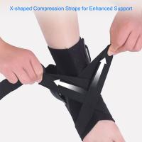 China Adjustable Ankle Stabilizer Brace Dual Support Ankle Brace for Sprain & Injury Recovery for sale