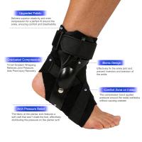 China Adjustable Ankle Stabilizer Brace Dual Support Ankle Brace for Sprain & Injury Recovery for sale