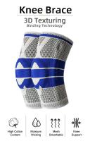 China Compression Knee Sleeve | 3D Breathable Knee Brace with Silicone Shock Absorption for Sports and Daily Support for sale