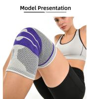 China Compression Knee Sleeve | 3D Breathable Knee Brace with Silicone Shock Absorption for Sports and Daily Support for sale
