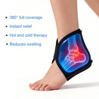 China Reusable Hot & Cold Therapy Gel Ankle Brace, Adjustable Compression Support Wrap for sale