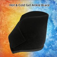 China Reusable Hot & Cold Therapy Gel Ankle Brace, Adjustable Compression Support Wrap for sale
