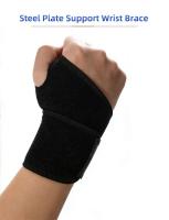 China 2026 Adjustable Neoprene Steel Plate Support Wrist Brace For Carpal Tunnel Sprain Pain Relief for sale