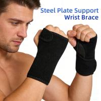 China Adjustable Neoprene Removable Steel Plate Wrist Brace For Carpal Tunnel Wrist Sprain Relief for sale