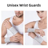 China Bamboo Charcoal Fiber Elastic Knit Wrist Guard Compression Sports Wrist Support Sleeve for sale
