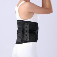 China Dual Pull Cable Lumbar Support Belt | Reinforced Steel Plate Back Brace For Lower Back Pain for sale