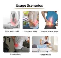China Self Heating Magnetic Lumbar Waist Support Belt With 4 Steel Support Strips for sale