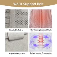 China Unisex Breathable Lumbar Belt With 4 Bionic Strips Self Heating Back Support for sale