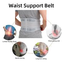China Unisex Bionic Steel Strip Waist Belt Self Heating Magnetic Lumbar Support Brace for sale