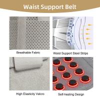 China Unisex Bionic Steel Strip Waist Belt Self Heating Magnetic Lumbar Support Brace for sale