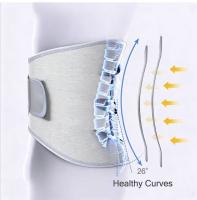 China Bamboo Charcoal Lumbar Belt With 4 Bionic Strips Self Heating Waist Support Brace for sale