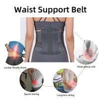 China Adjustable 4 Support Strips Lumbar Waist Support Belt For Back Pain Relief for sale