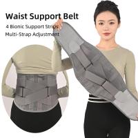 China Adjustable Breathable Waist Support Belt With 4 Bionic Lumbar Support Strips for sale