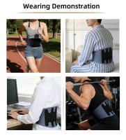 China Double Compression Waist Support Belt With 4 Bionic Strips For Lower Back Pain Relief for sale